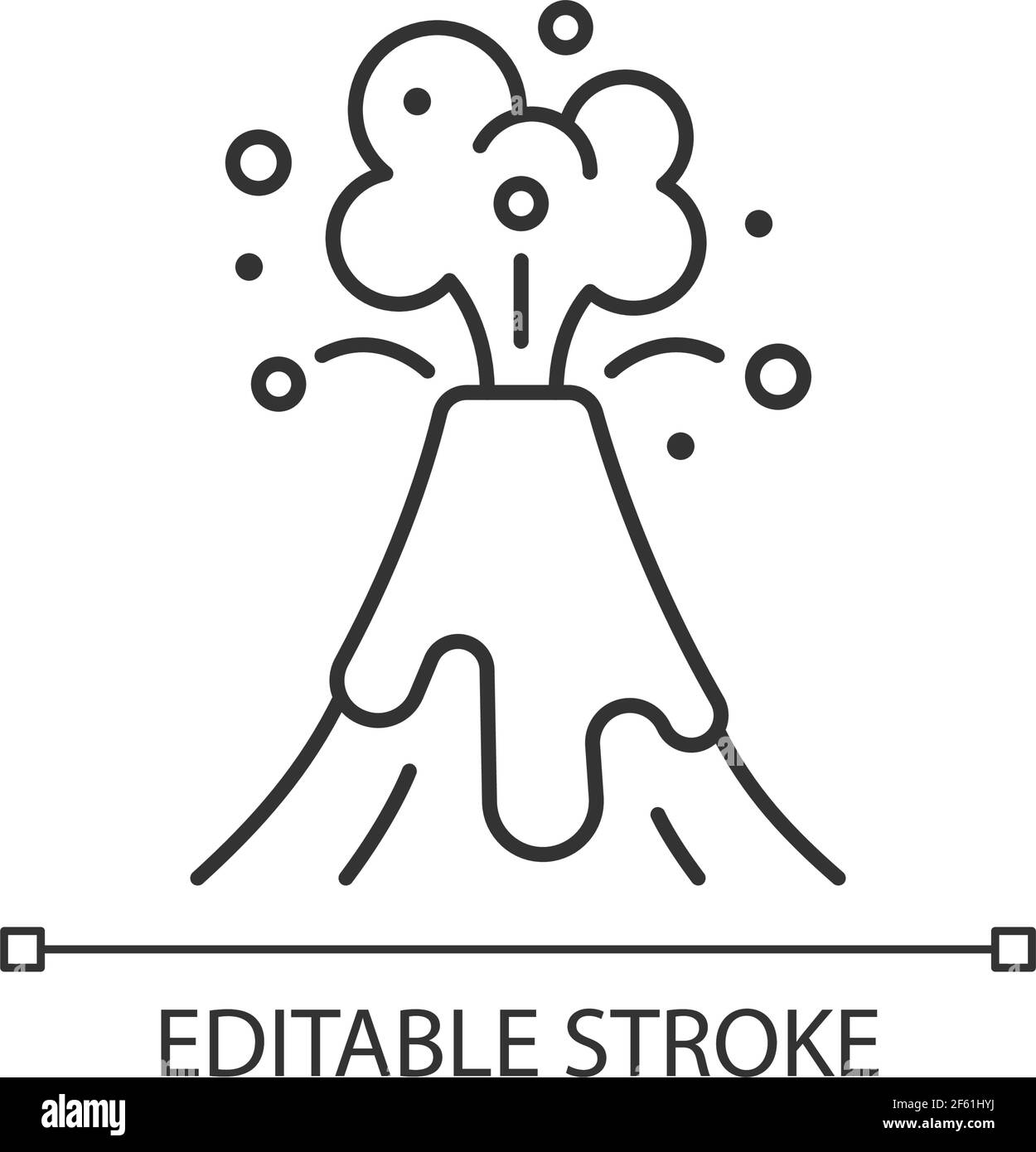 Volcanic eruption concept Cut Out Stock Images & Pictures - Alamy