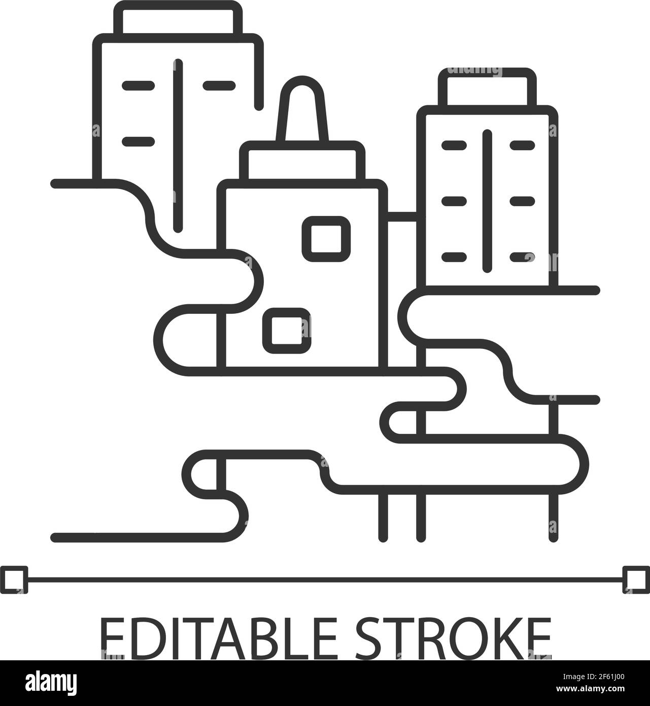 City environment drawing Black and White Stock Photos & Images - Alamy