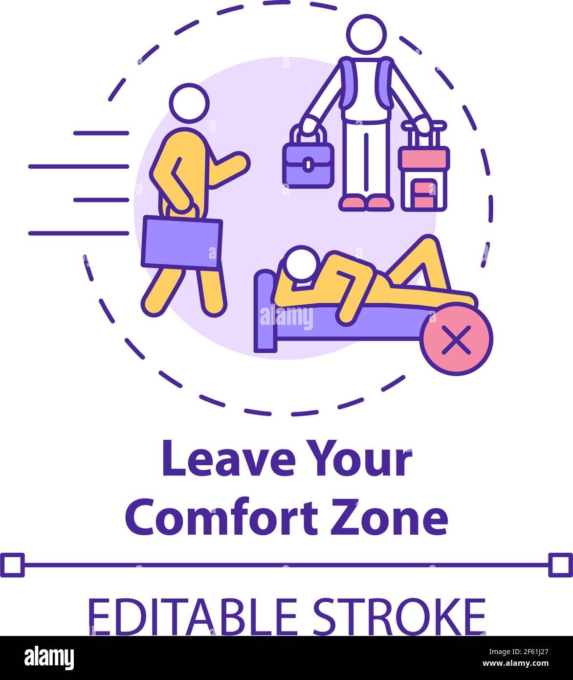 Comfort zone concept Stock Vector Images - Alamy