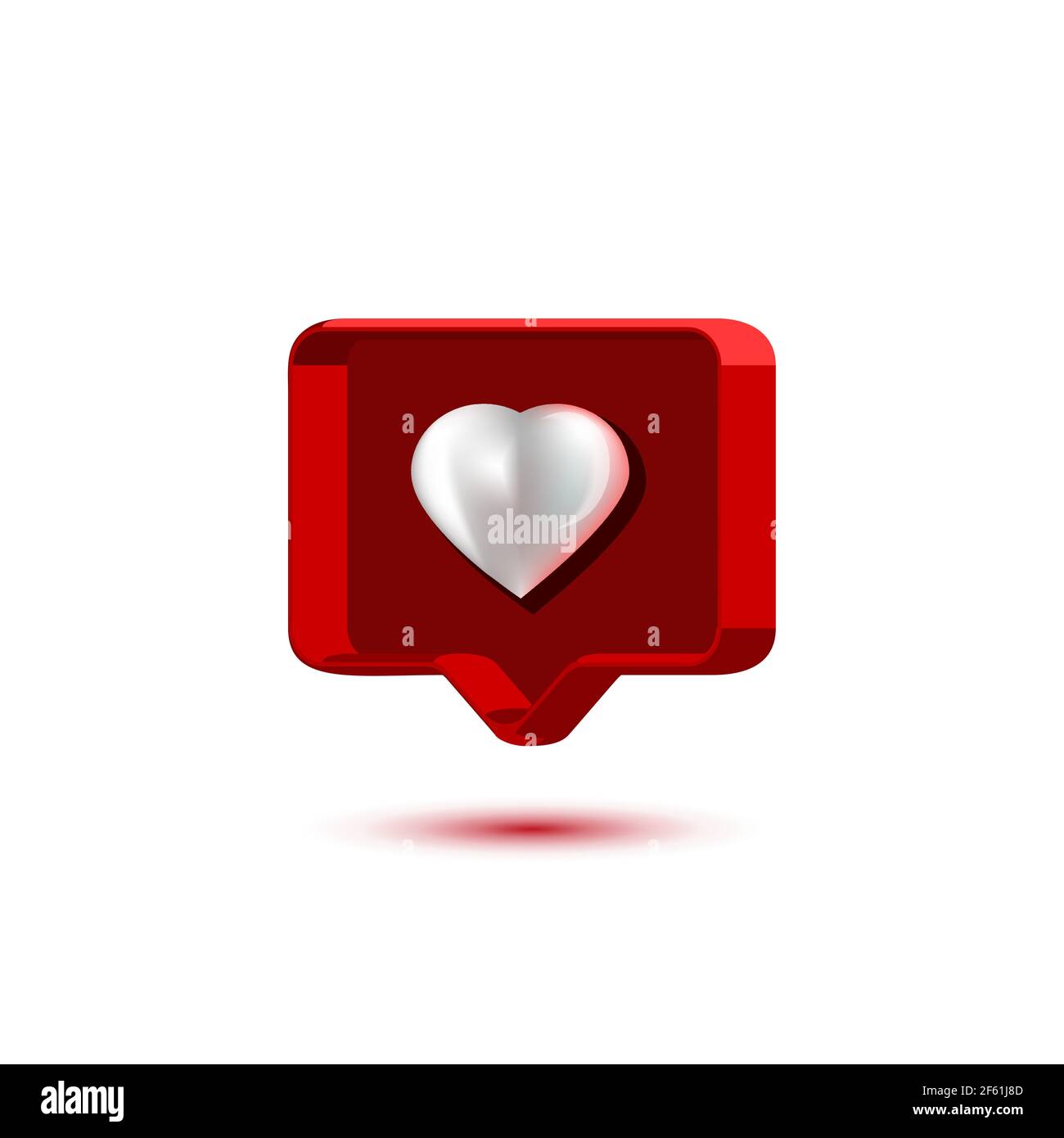 Thumb up heart comment Stock Vector Images - Alamy