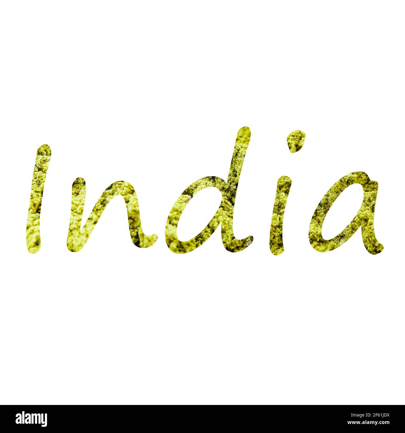 Word INDIA on white background Stock Photo - Alamy