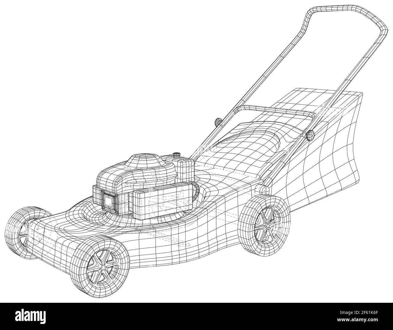 Lawn mow path Stock Vector Images - Alamy