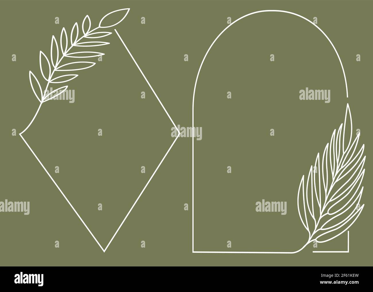 vector logo elements, geometric floral frames,eps Stock Vector Image ...