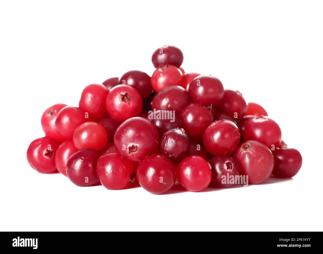 Fresh cranberry on white background Stock Photo - Alamy
