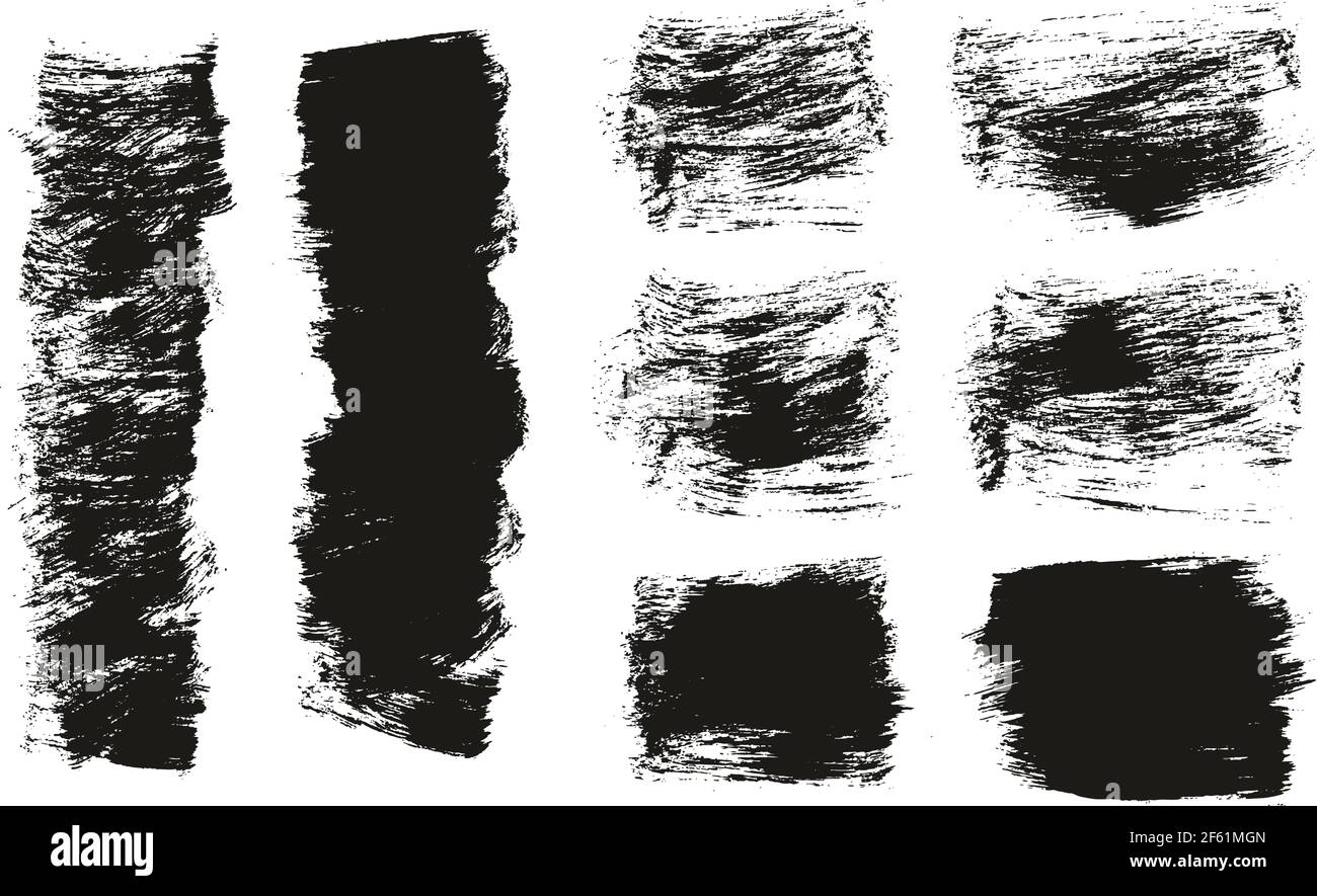 Flat Paint Brush Thick Short Mix Background High Detail Abstract Vector ...