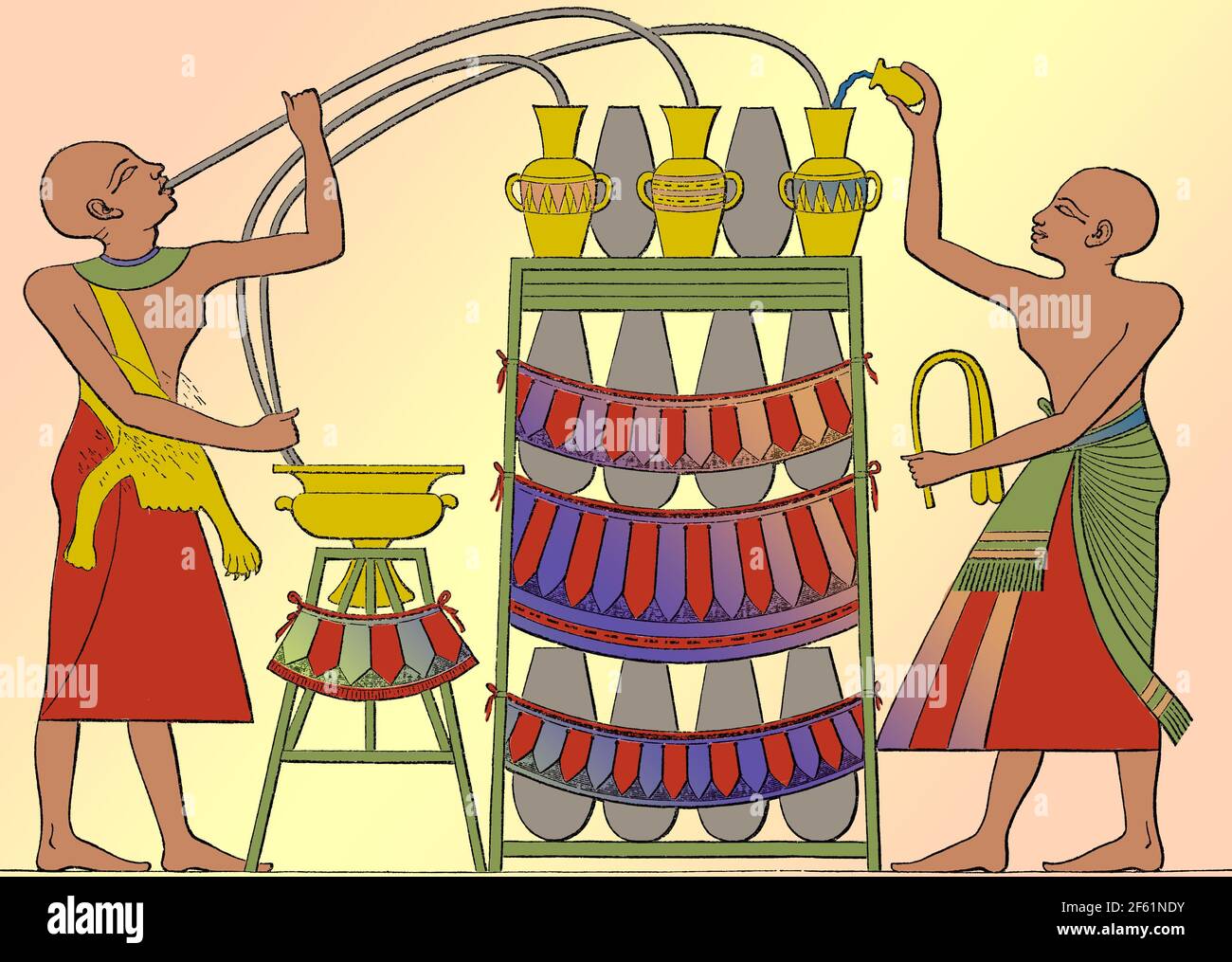 Distillation in Ancient Egypt Stock Photo - Alamy