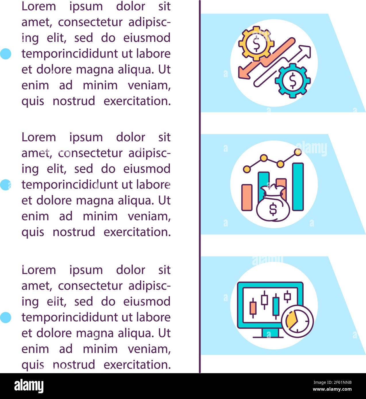 Active trading vs day trading concept line icons with text Stock Vector ...