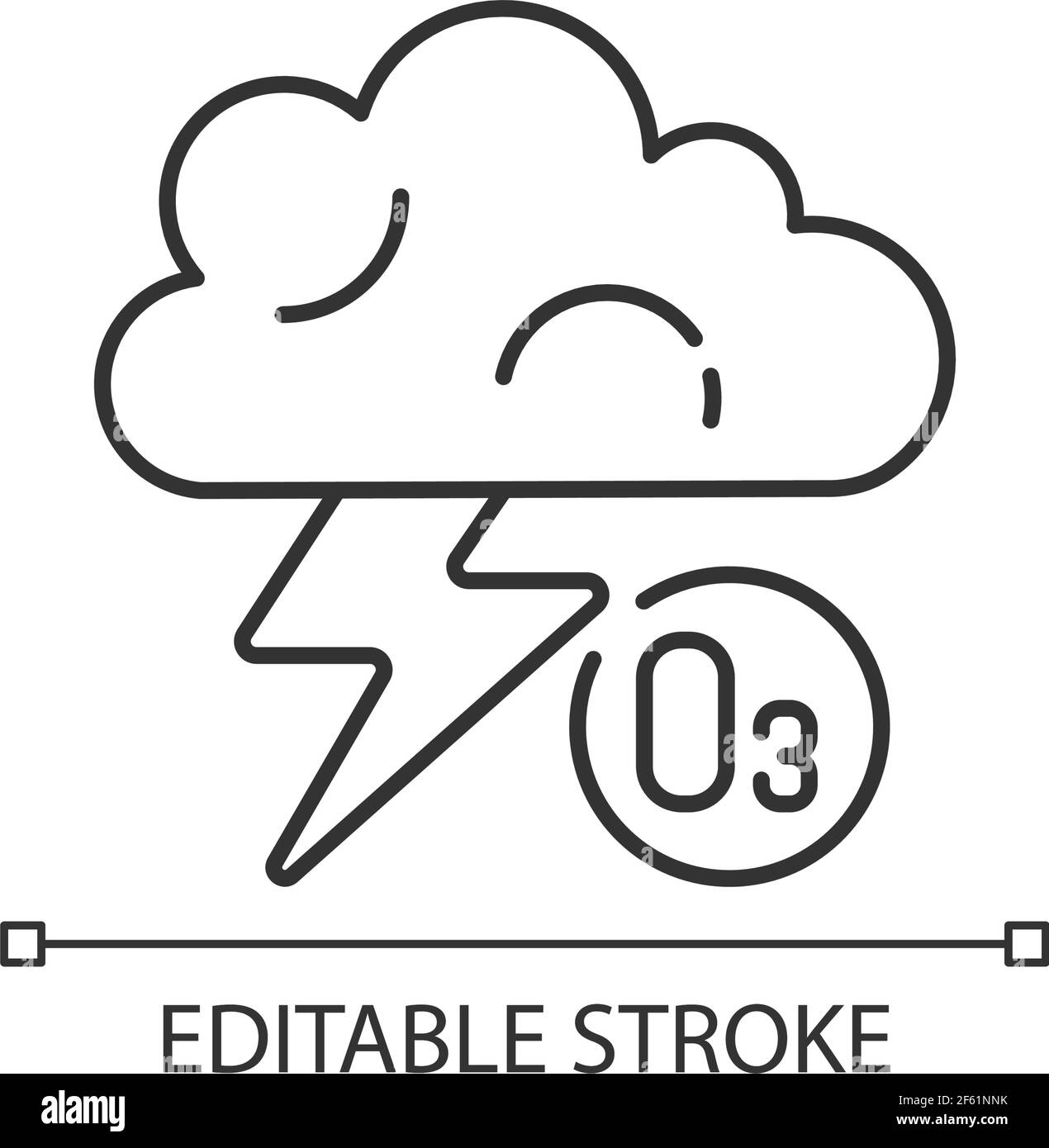 Lightning linear icon Stock Vector Image & Art - Alamy