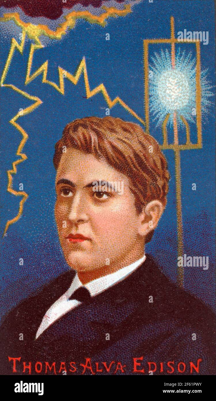 Thomas Edison, American Inventor Stock Photo - Alamy