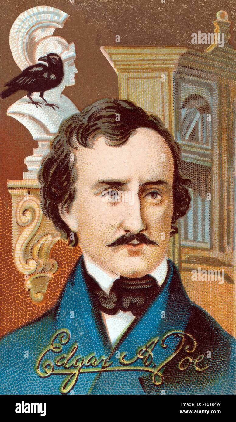 Edgar Allan Poe, American Author Stock Photo - Alamy