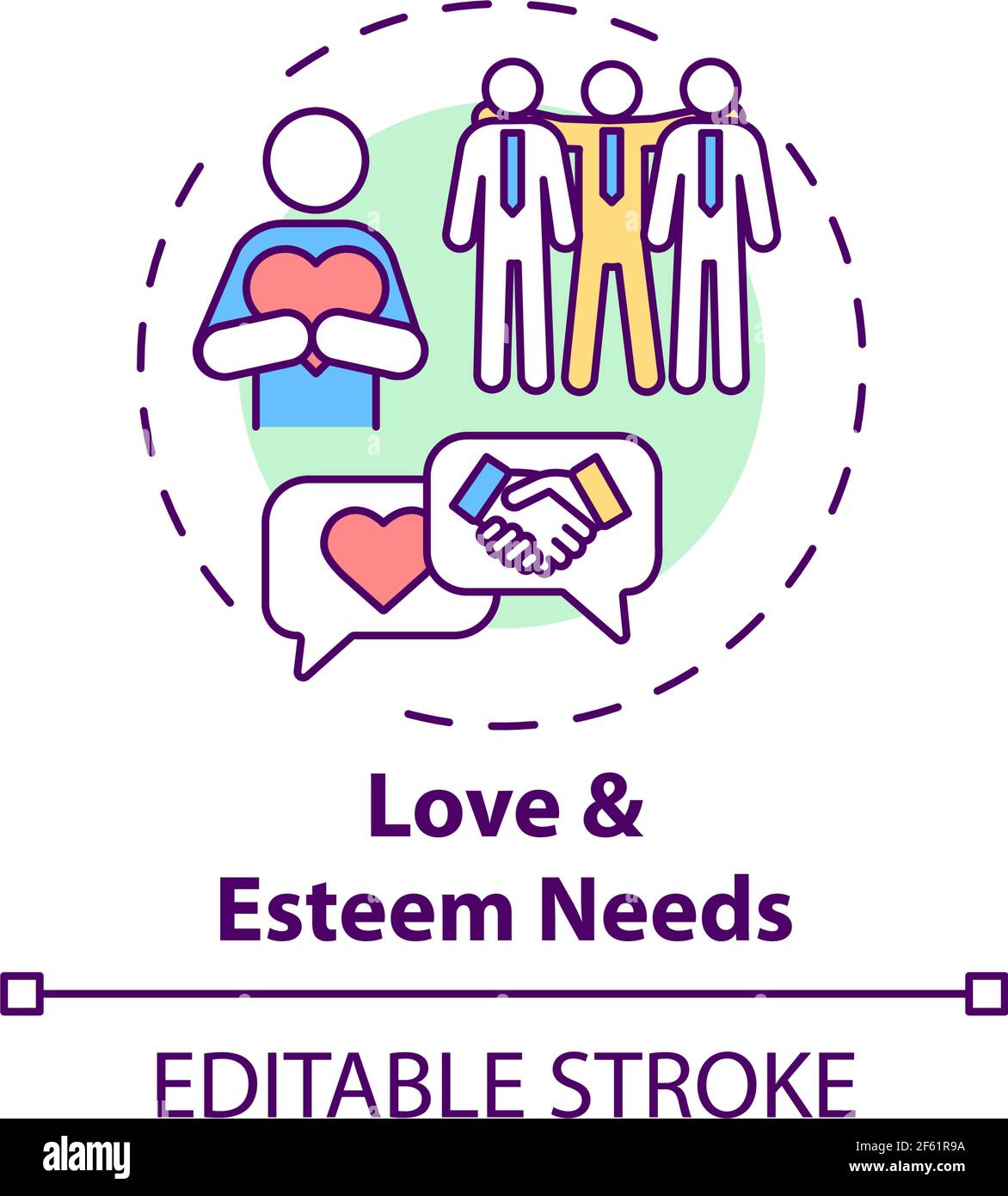 Human self esteem icon hi-res stock photography and images - Alamy