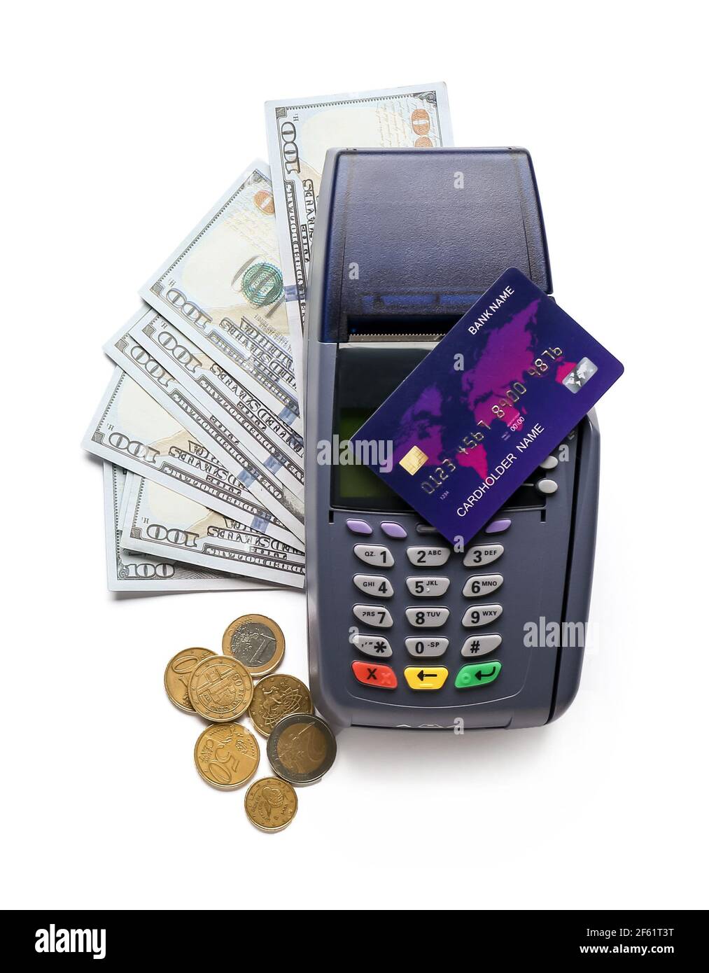 Contactless payment flat white Cut Out Stock Images & Pictures - Alamy