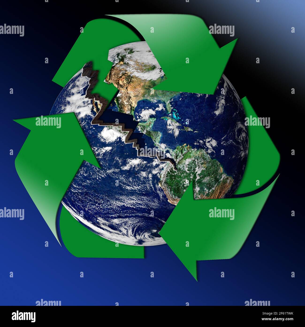 World recycling illustration hi-res stock photography and images - Alamy
