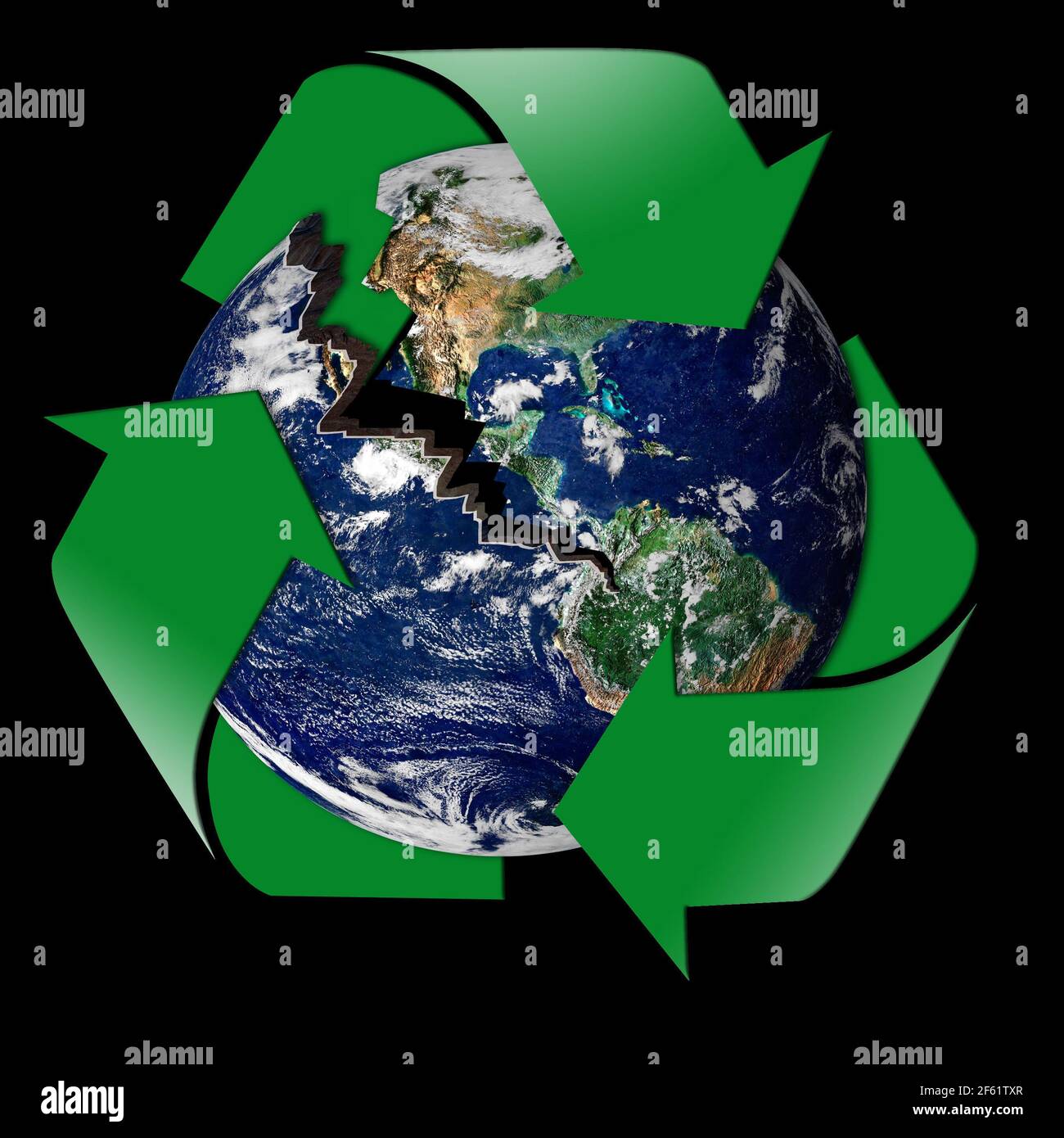 World recycling illustration hi-res stock photography and images - Alamy