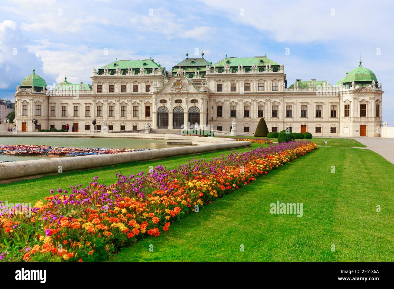 Vienna capital of a Europe country Austria. Belvedere Palace Stock ...