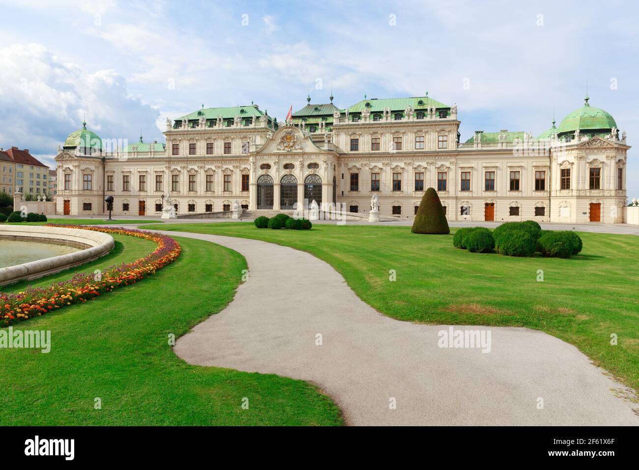 Vienna capital of a Europe country Austria. Belvedere Palace Stock ...