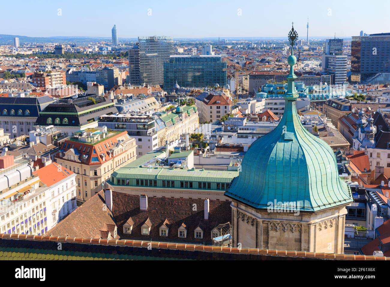 Vienna. Austria. Architecture cityscape of top view of the city. Vew ...