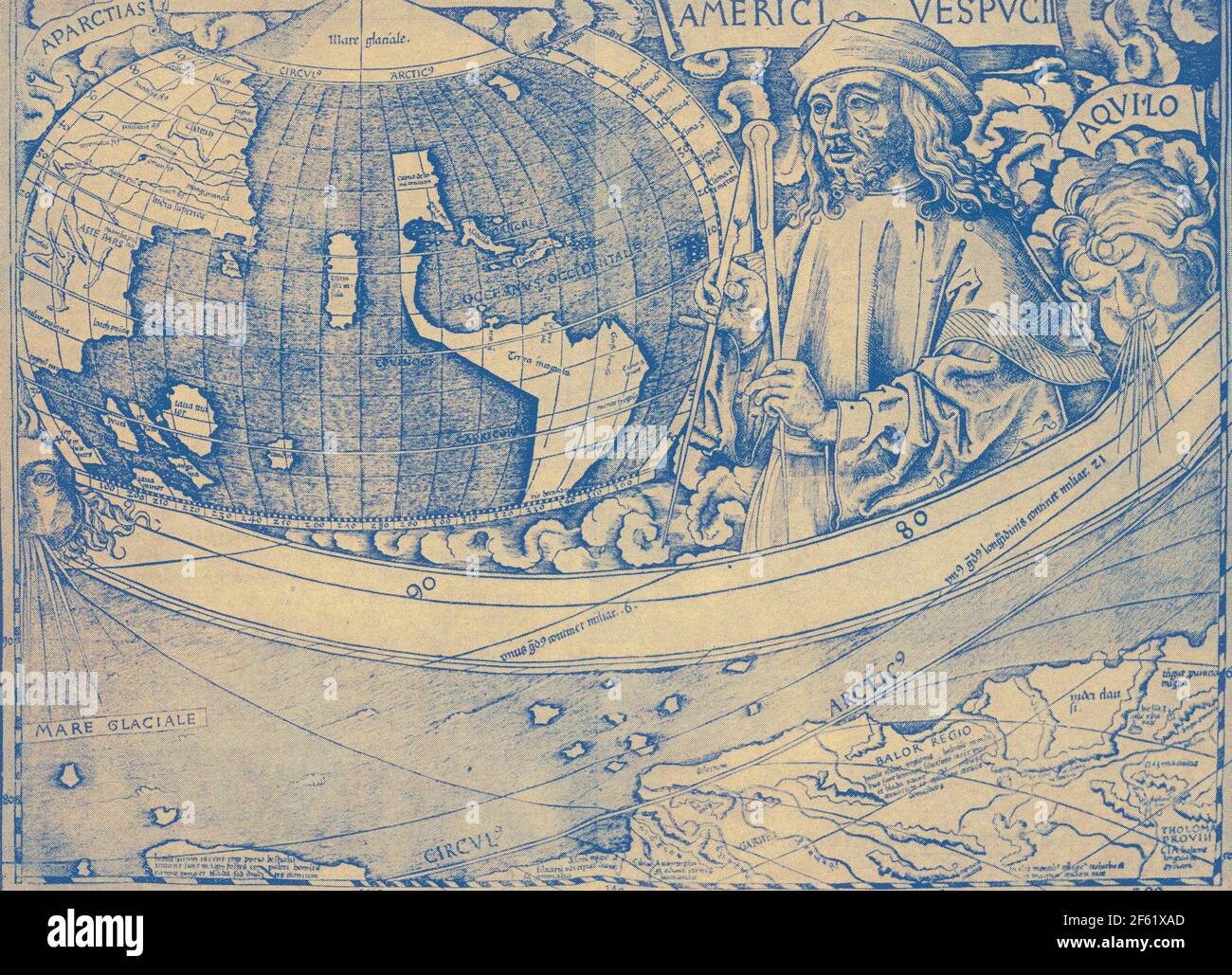 Amerigo vespucci map hi-res stock photography and images - Alamy