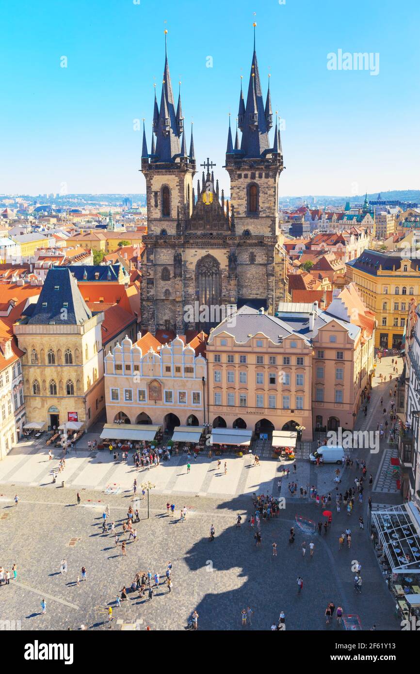 Prague the capital of the Europe state of the Czech Republic ...