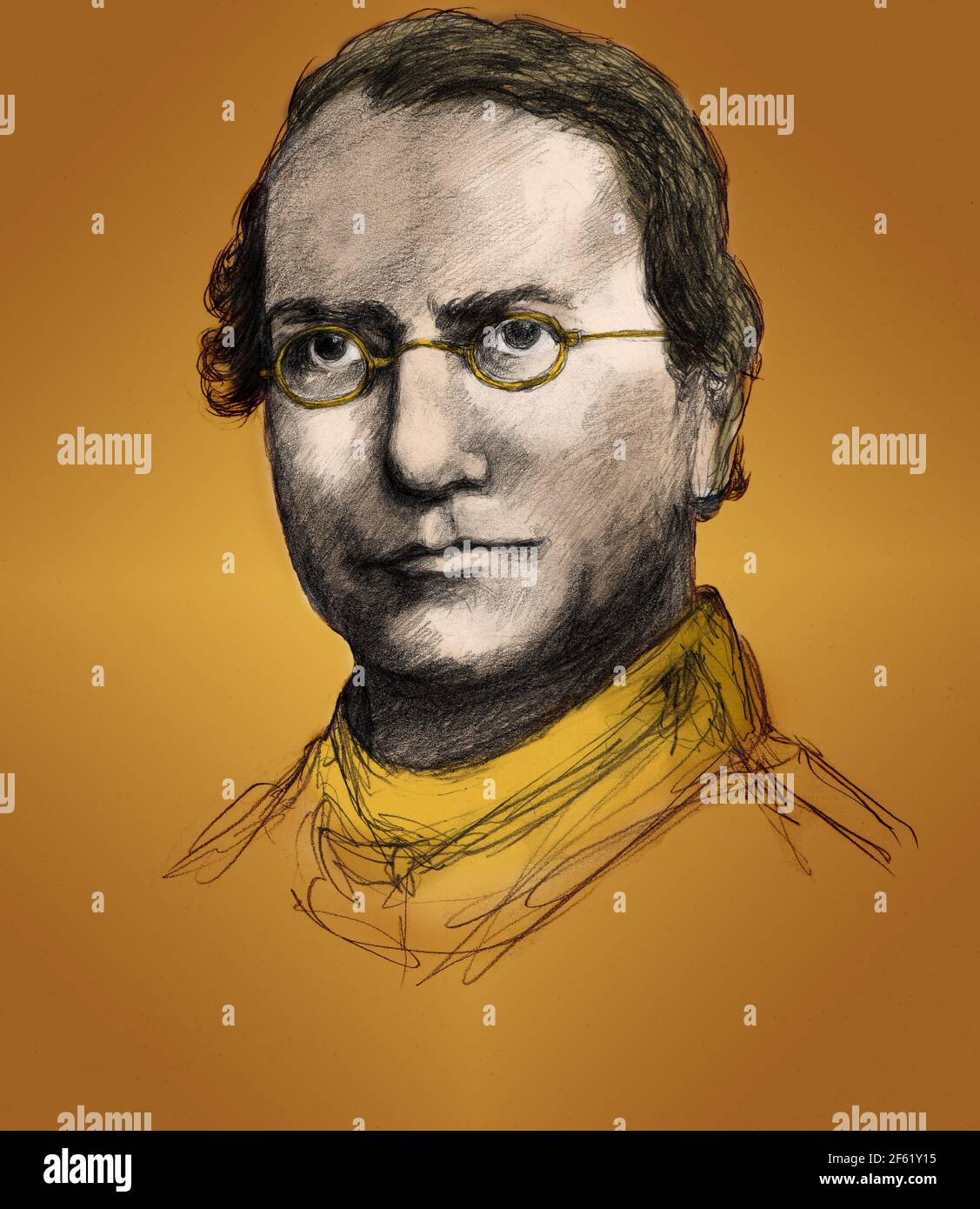Gregor Mendel, Father of Genetics Stock Photo - Alamy