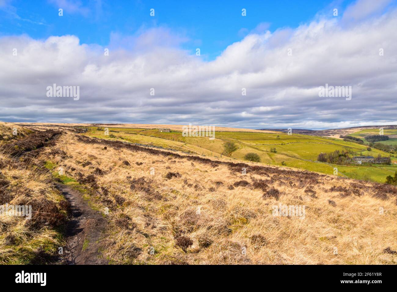 Heptonstall Moor, Pennines, Pennine Way, West Yorkshire Stock Photo - Alamy