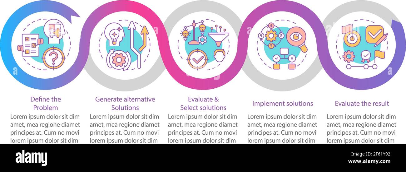 Problem solving process template Cut Out Stock Images & Pictures - Alamy