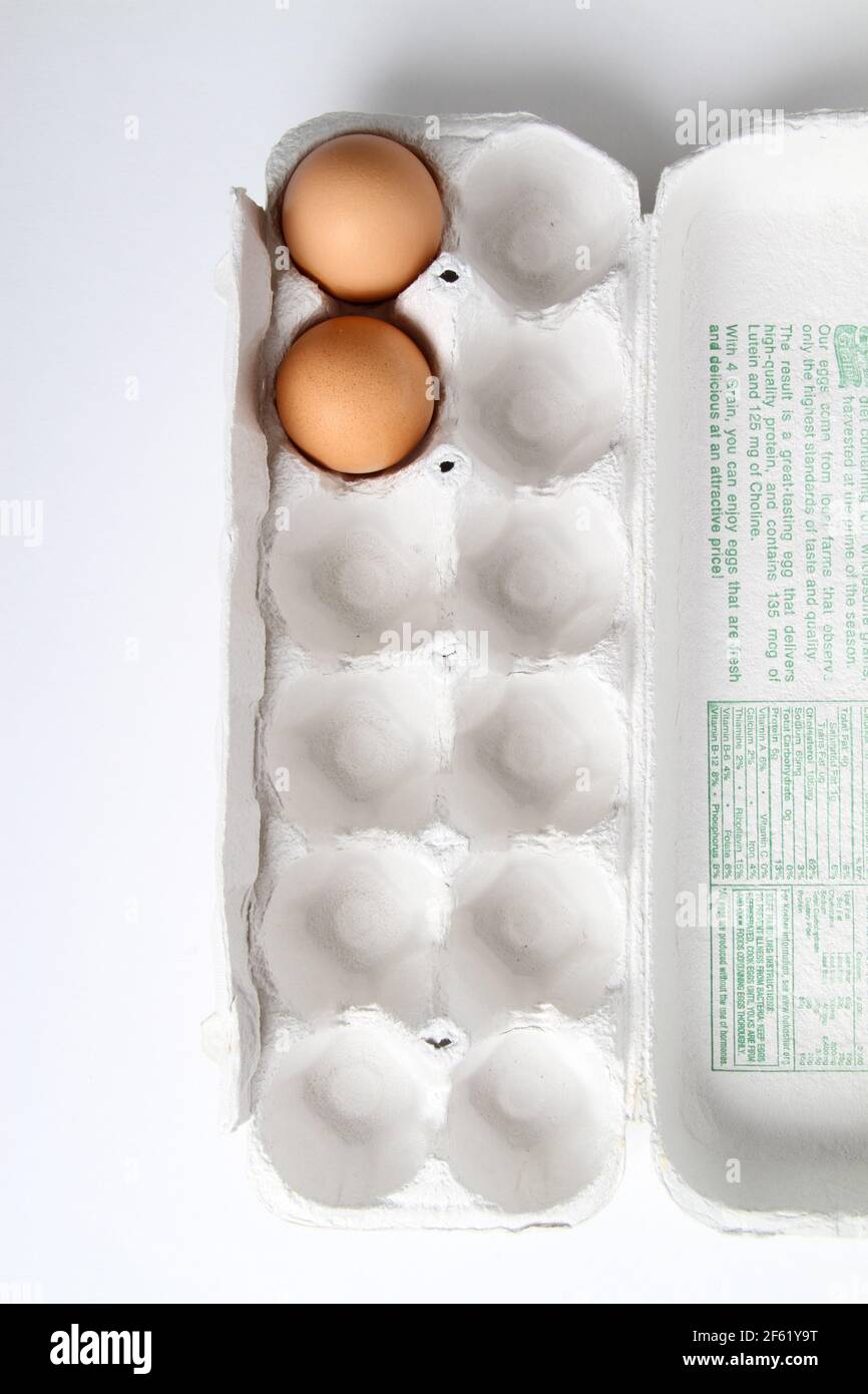 Carton of Eggs, 11 of 13 Stock Photo - Alamy