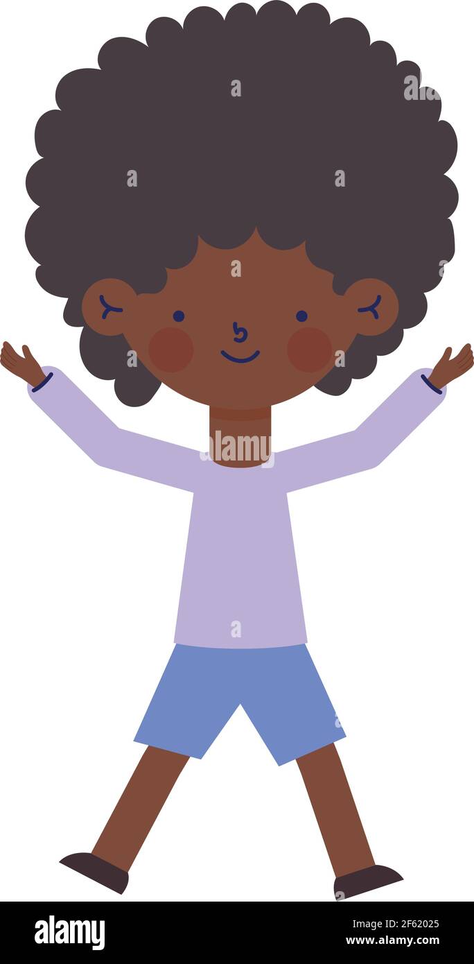 little afro child Stock Vector Image & Art - Alamy