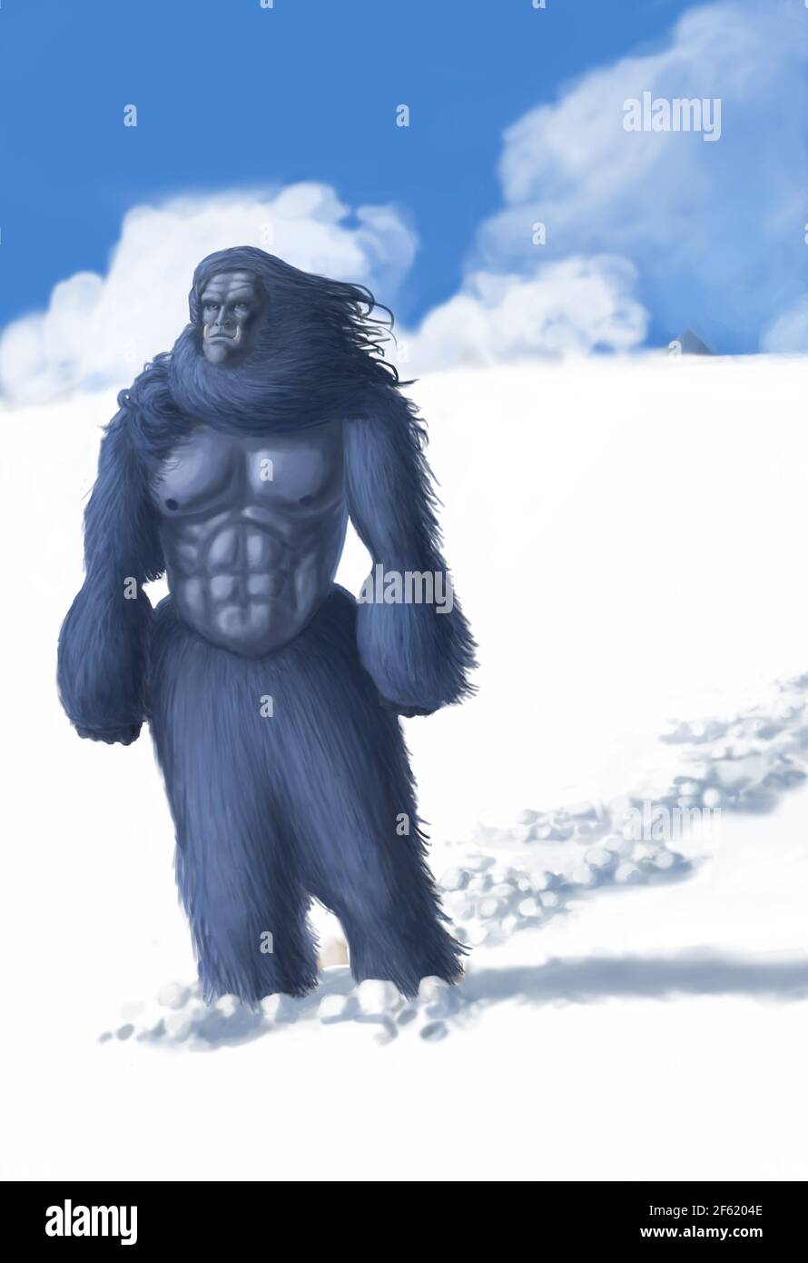 Big foot yeti hi-res stock photography and images - Alamy