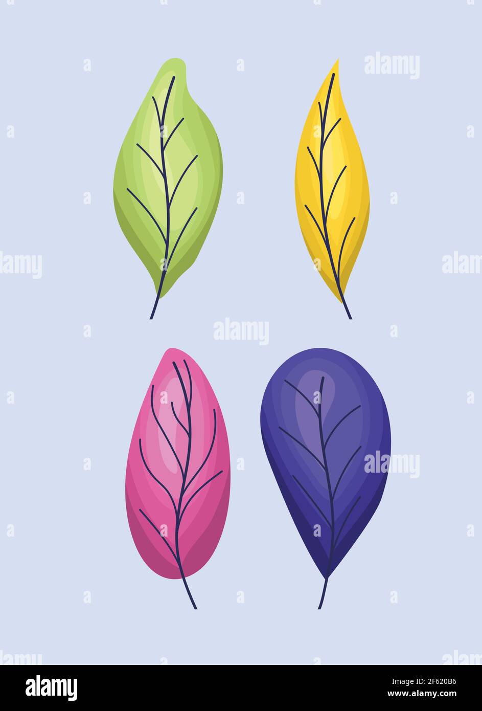 four leaves illustration Stock Vector Image & Art - Alamy
