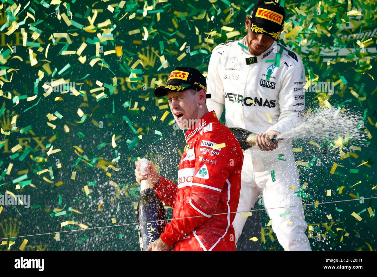 Podium. VETTEL Sebastian (ger) Ferrari SF70-H team scuderia Ferrari ...