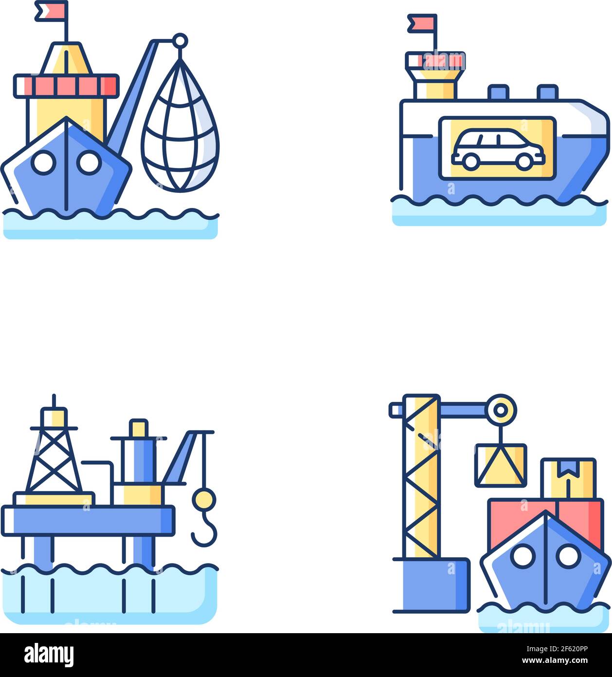 Logistics sector Stock Vector Images - Alamy