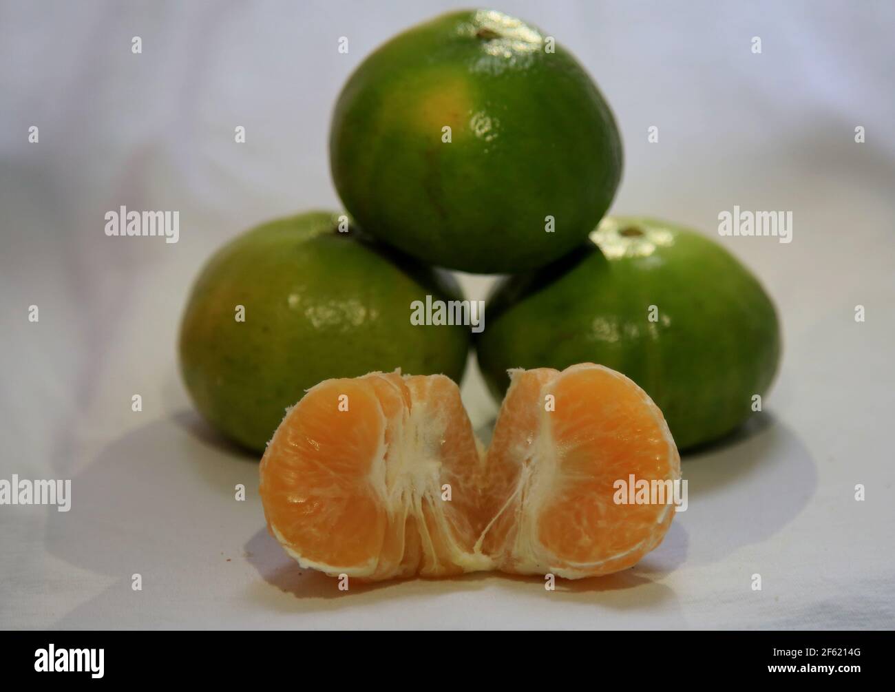 salvador, bahia / brazil - may 17, 2020: tangerine fruits are seen in ...