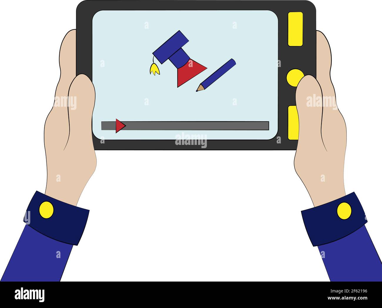 Digital tablet and cover Stock Vector Images - Alamy