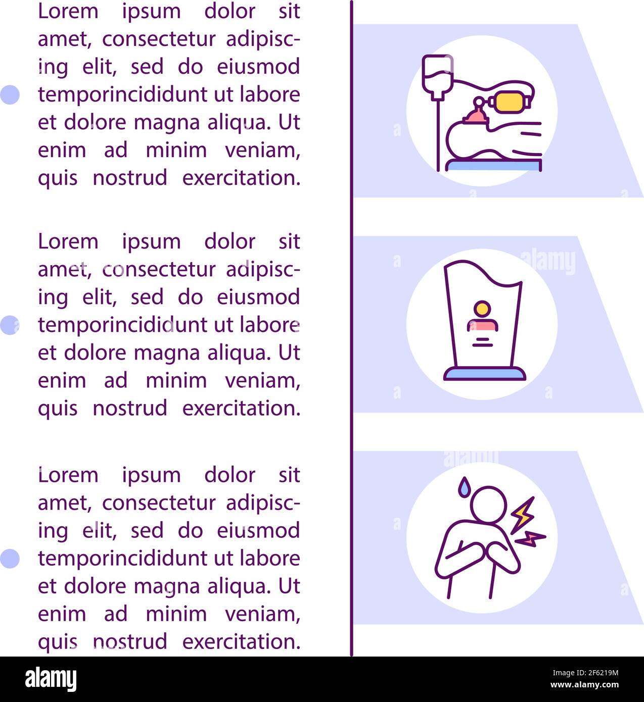 Severe health effects concept line icons with text Stock Vector Image ...