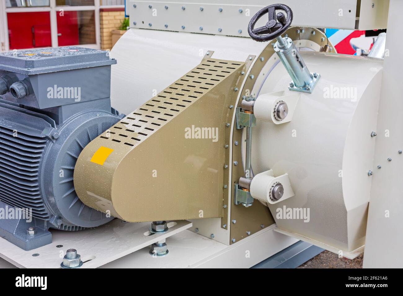 Big Electric Motor at Feed Machine Industry Production Stock Photo - Alamy