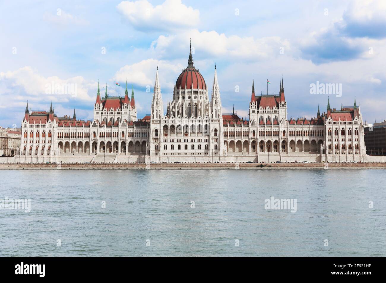Hungary capital, Budapest. The building of the Hungarian Parliament ...