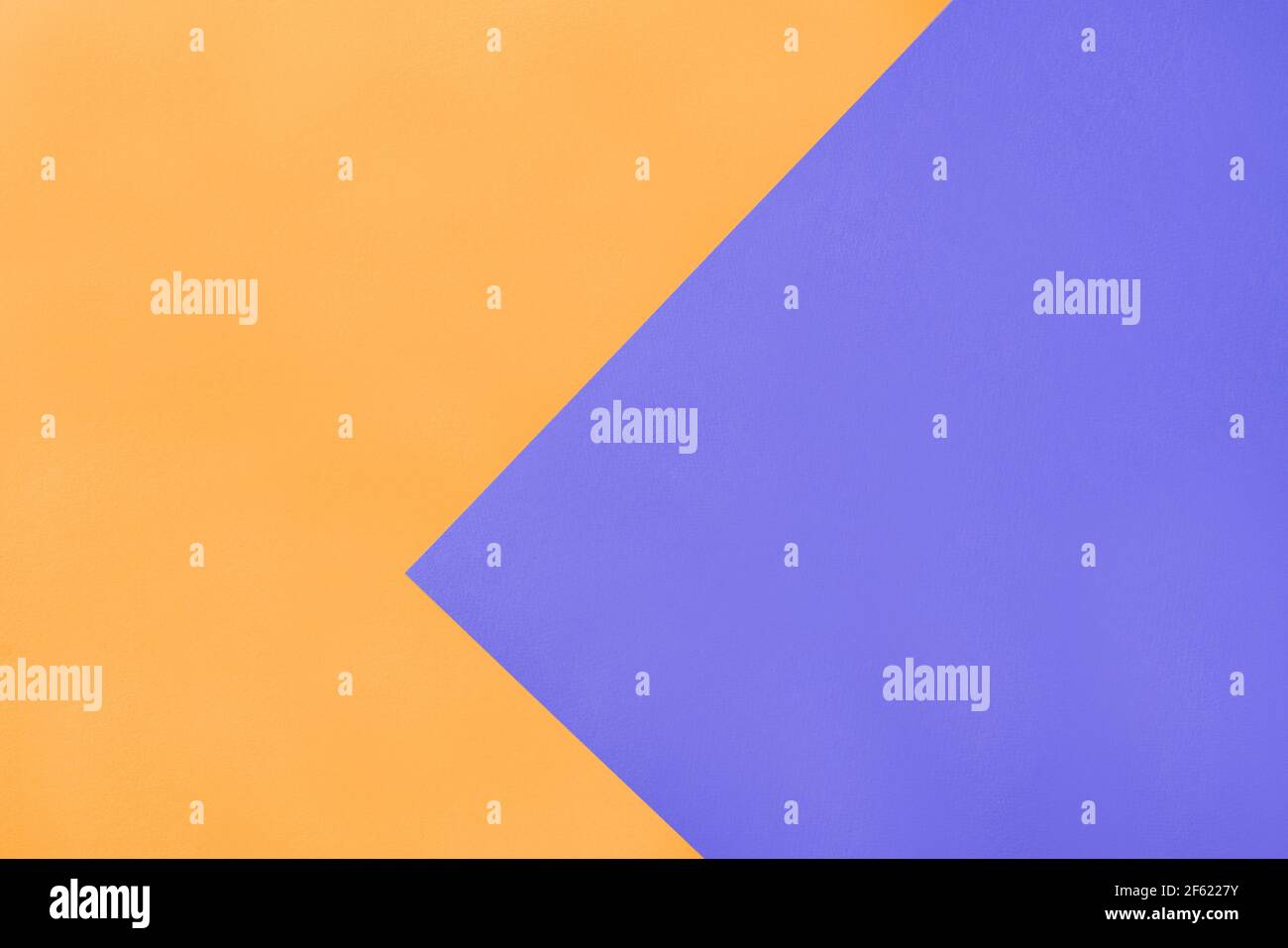Half orange and classic blue abstract background with geometric shape ...
