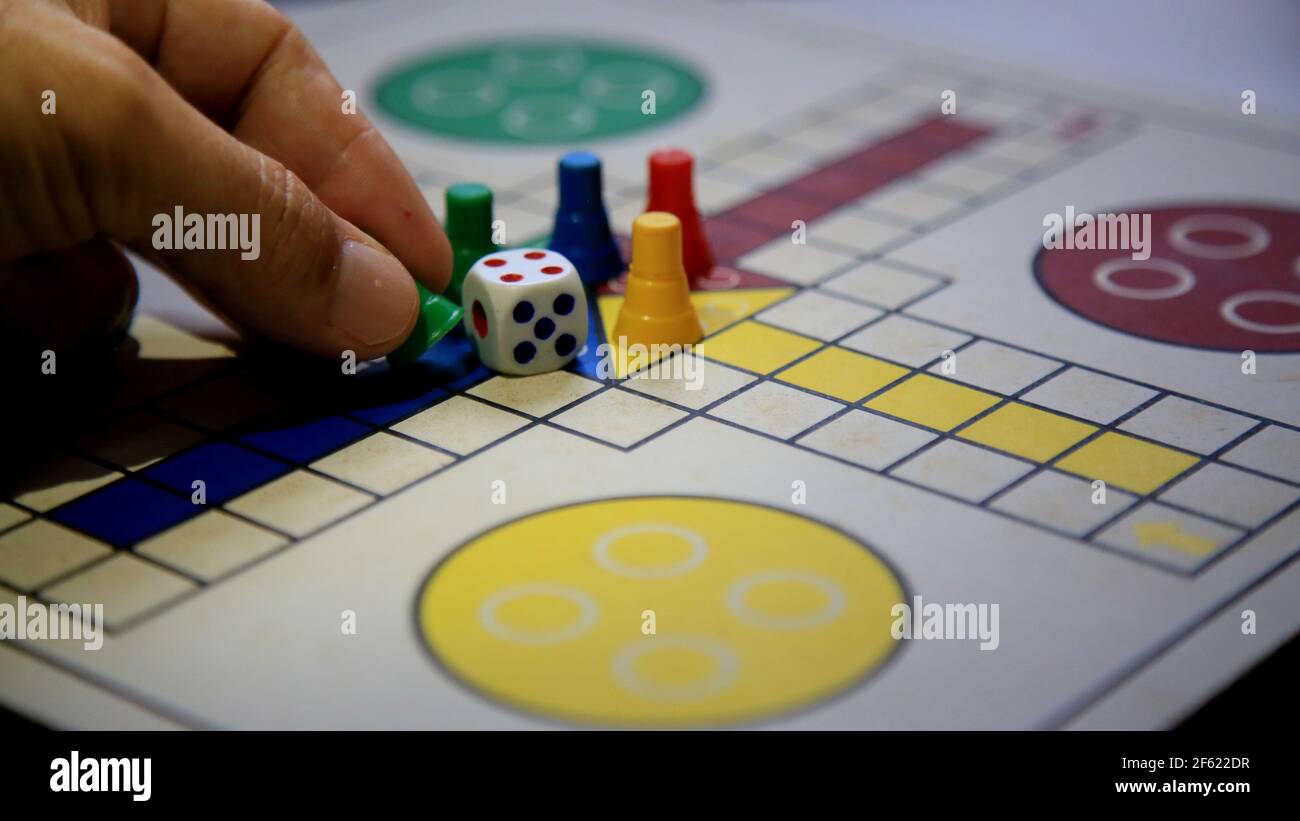 salvador, bahia / brazil - may 14, 2020: ludo game board. *** Local ...