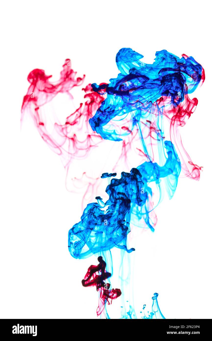Mixing red and blue water hi-res stock photography and images - Alamy