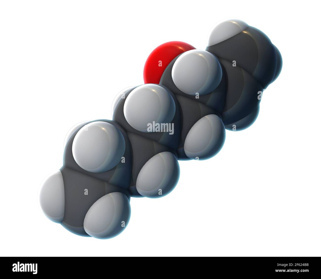 Octenol, Molecular Model Stock Photo - Alamy