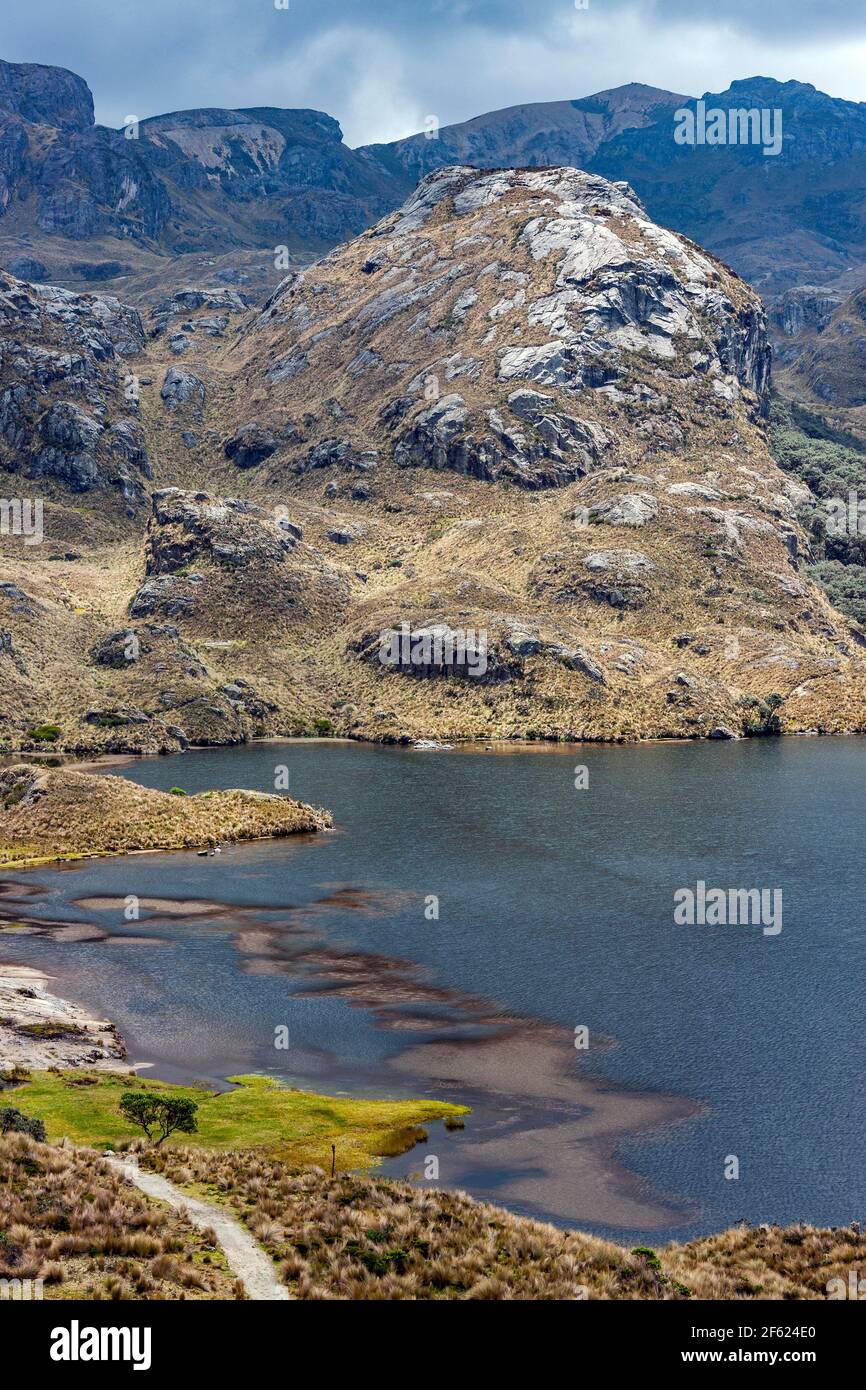El Cajas National Park (Parque Nacional El Cajas) in Azuay Province in ...