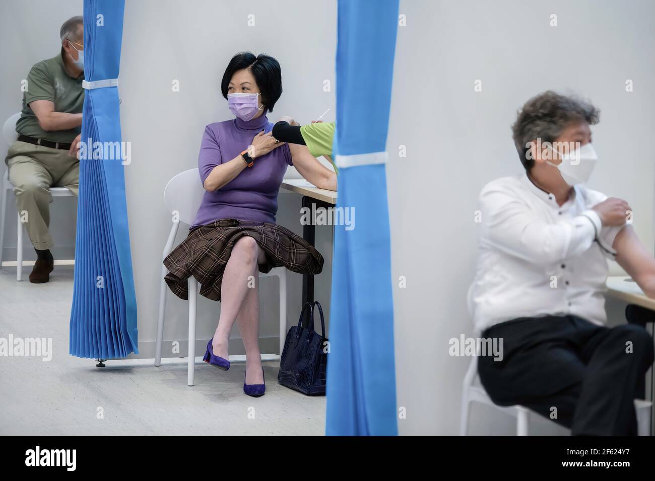 Hong Kong, China. 22nd Mar, 2021. Regina Ip member of the Hong Kong ...