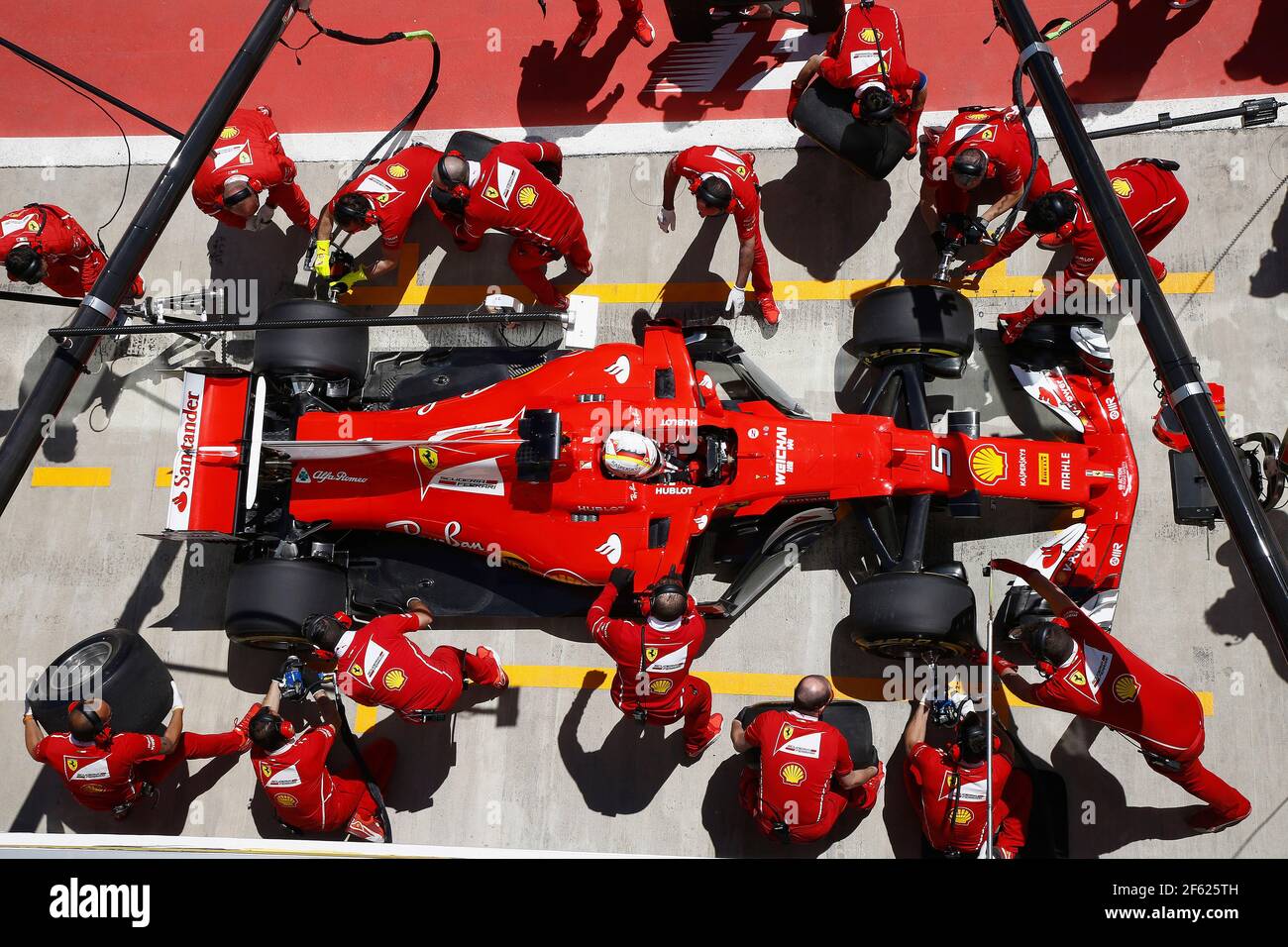 Ferrari pit stop aerial hi-res stock photography and images - Alamy