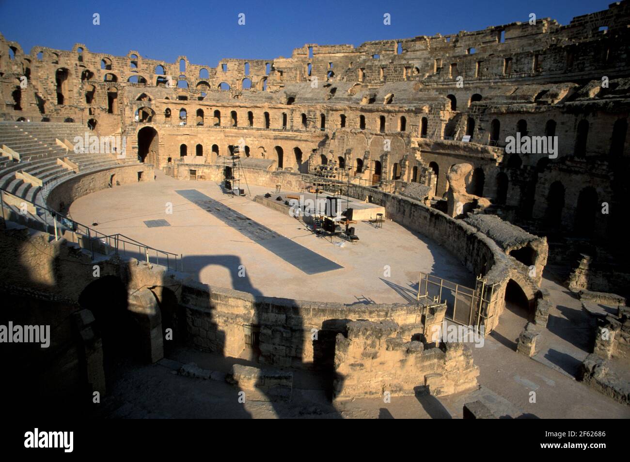 Arena, Amphitheatre of El Jem, El Djem, Tunisia Stock Photo - Alamy