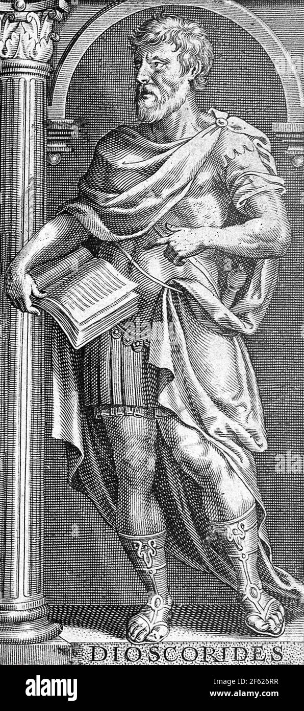 Dioscorides, Greek Botanist and Physician Stock Photo - Alamy