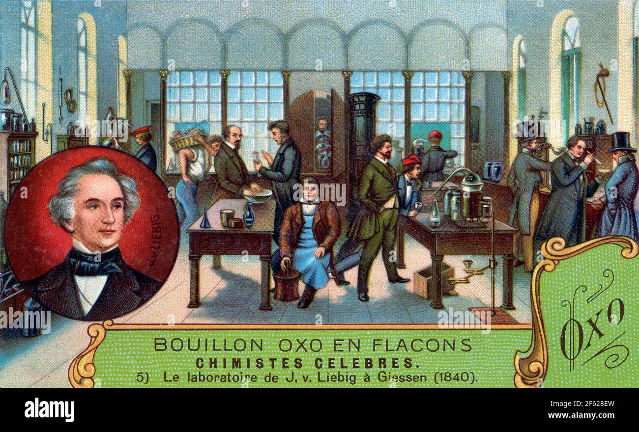 Justus von Liebig, Giessen Laboratory, 1840 Stock Photo - Alamy