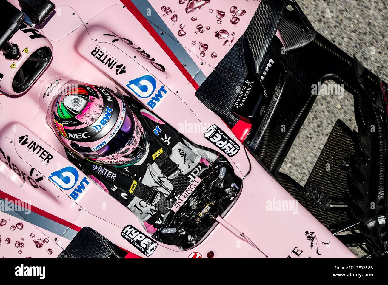 PEREZ Sergio (mex) Force India VJM10, action during 2017 Formula 1 FIA ...