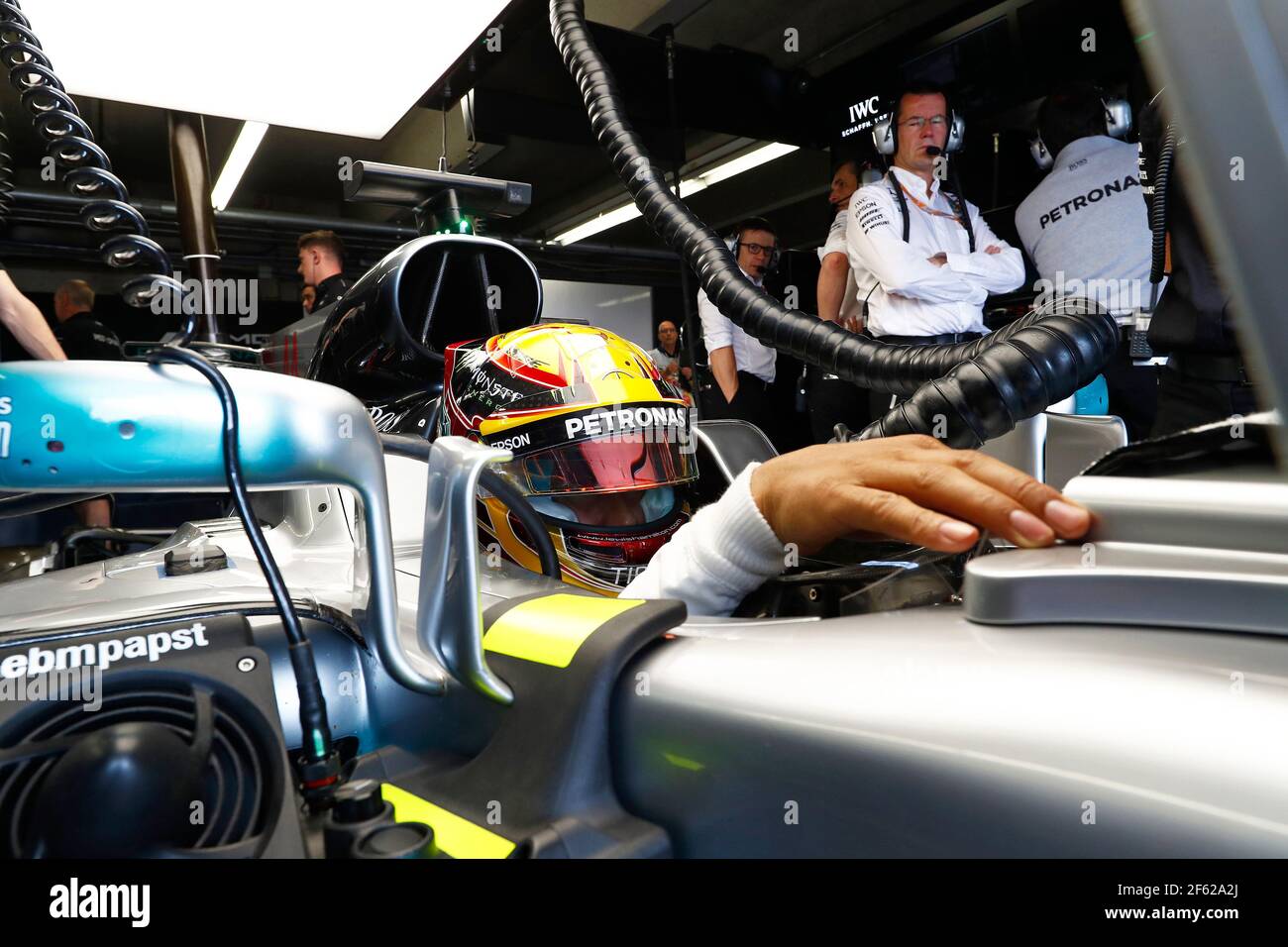 Mercedes formula one cockpit hi-res stock photography and images - Alamy