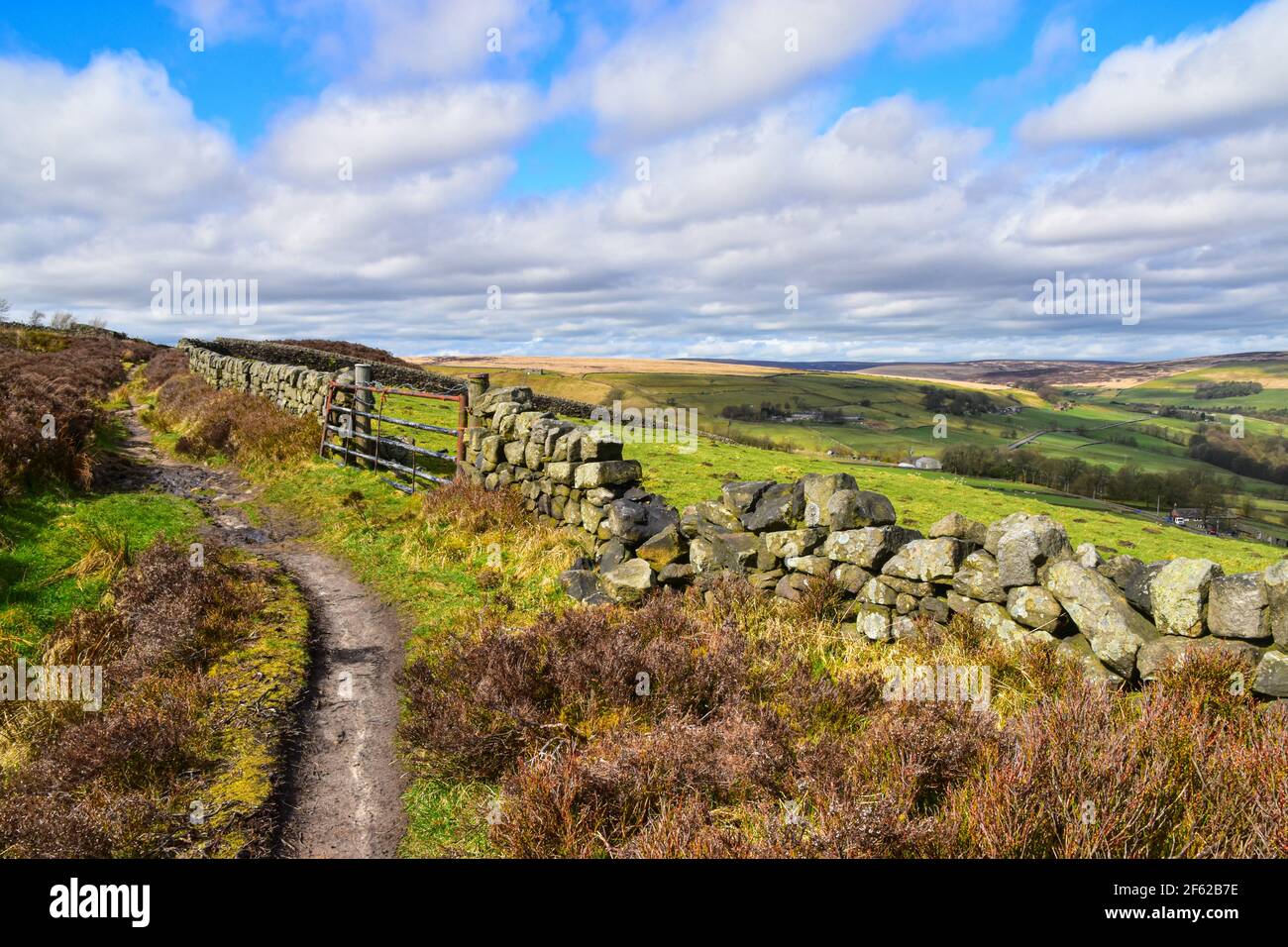 Heptonstall Moor, Pennines, Pennine Way, West Yorkshire Stock Photo - Alamy